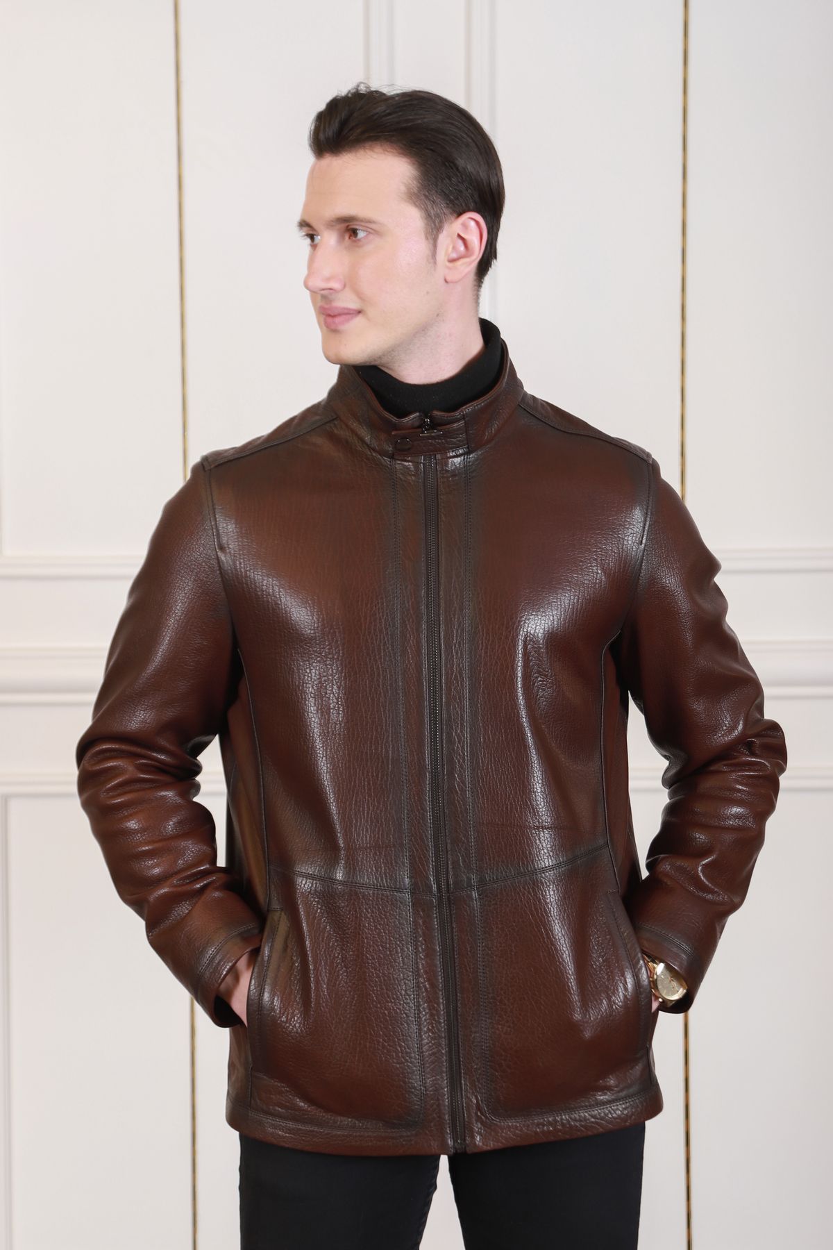 Men's calfskin jacket